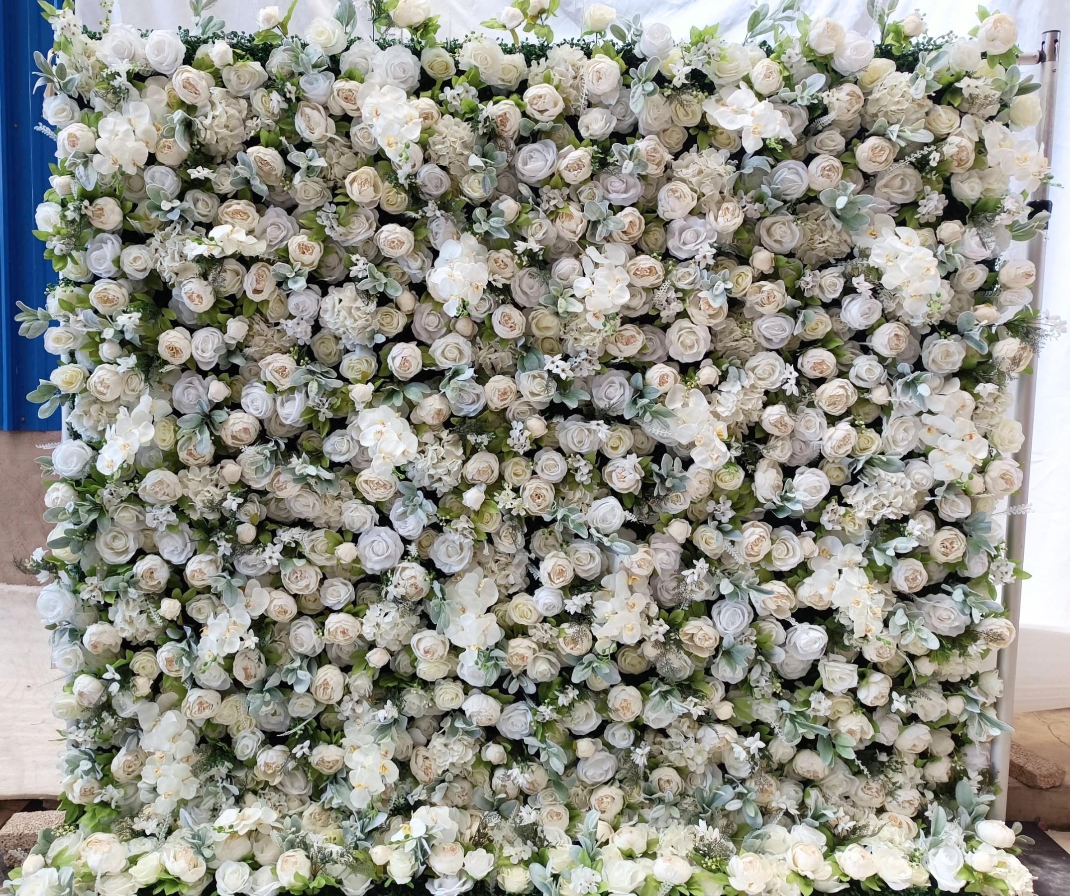 Garden Green Flower Wall Backdrop | 360 Booth Rental
